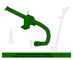 2012-2022 Volkswagen Stabilizer Bar 561-411-303 | OEM Parts Online