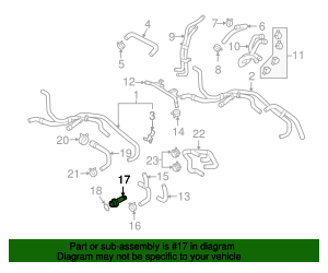 2007-2009 Audi Q7 Connector Tube 059-121-131-B | Audi USA Parts