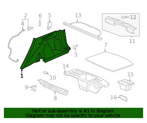84661-TPG-A01ZA - Side Trim Panel 2020-2022 Honda CR-V | Honda Parts Online