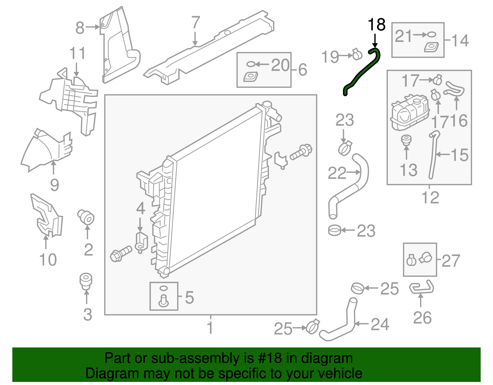 2017-2024 Nissan Armada Return Hose 21741-5ZM0A | Team Nissan Inc.
