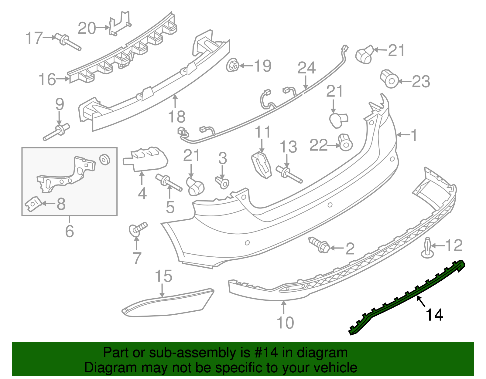 2015-2018 Ford Focus Insert Strip FM5Z-17765-AA | OEM Parts Online