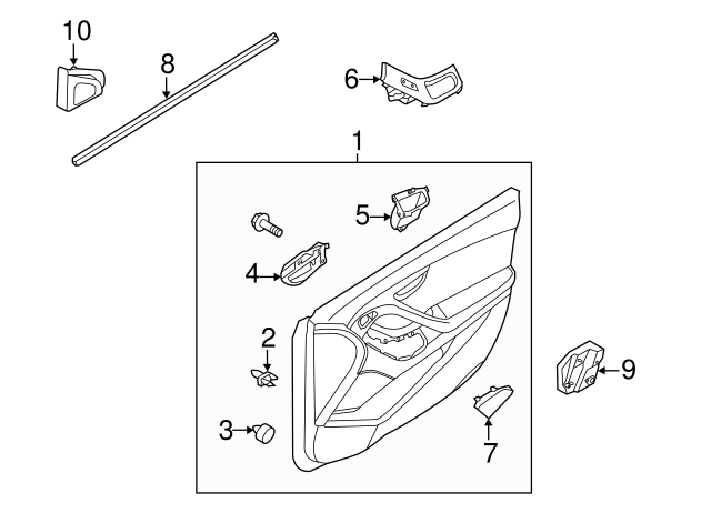 93570-3X030-YDA - Door Window Switch 2011-2013 Hyundai Elantra ...