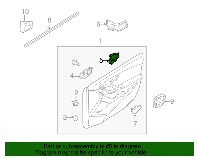 82730-3X000-RY - Pull Handle - 2011-2016 Hyundai Elantra | OEM Parts Quick