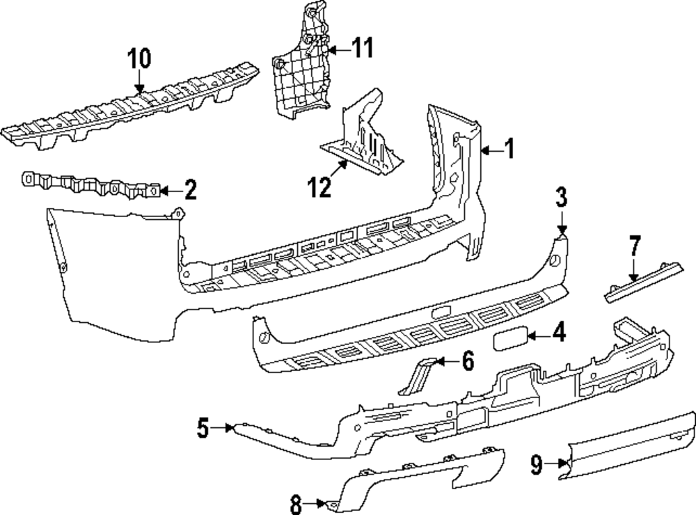 2023-2025 Toyota Sequoia Bumper Impact Absorber 52615-0C030 | Toyota ...