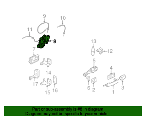 2010-2019 Land Rover Lock Actuator LR091525 | OEM Parts Online