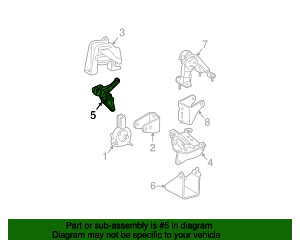 2003-2006 Pontiac Vibe Bracket 88970161 GM | GMPartsDirect.com