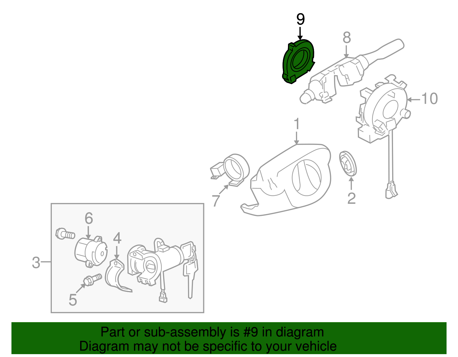 2010-2014 Nissan Angle Sensor 47945-1HA0A | Sullivan Brothers Nissan