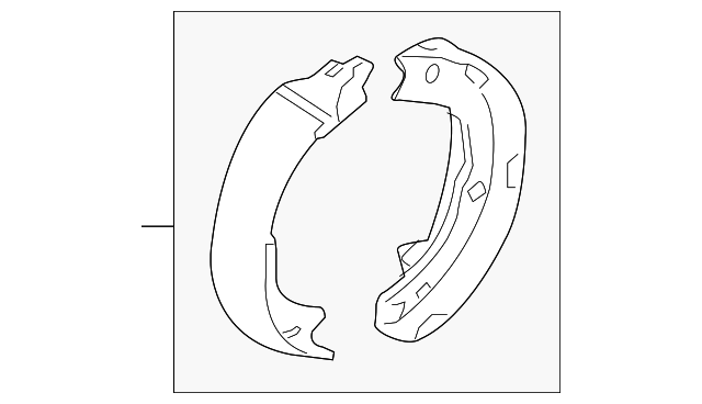 58305-2TA00 - Park Brake Shoes 2011-2015 Kia Optima | Kia.Parts Store