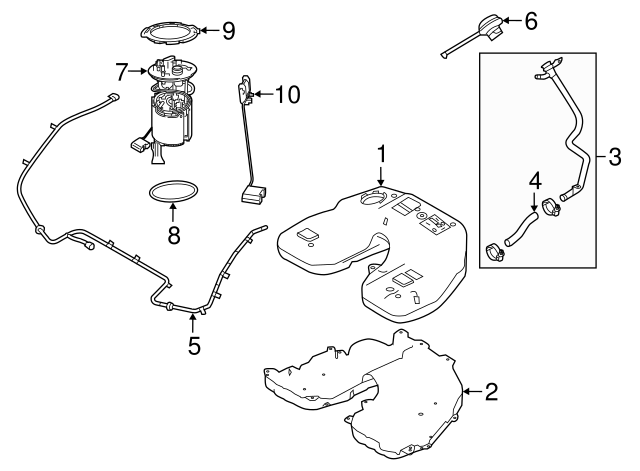 Genuine OEM Evaporative Emissions System Lines Part# LR082445 Fits 2017 ...