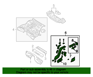 F152-54-810A - Rail Assembly - 2004-2011 Mazda RX-8 | Mazda OEM Parts ...