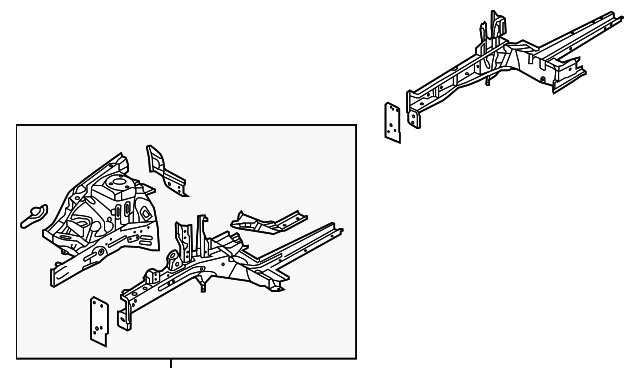 64600-D5000 - Apron/Rail Assembly 2016-2020 Kia Optima | Kia.Parts Store