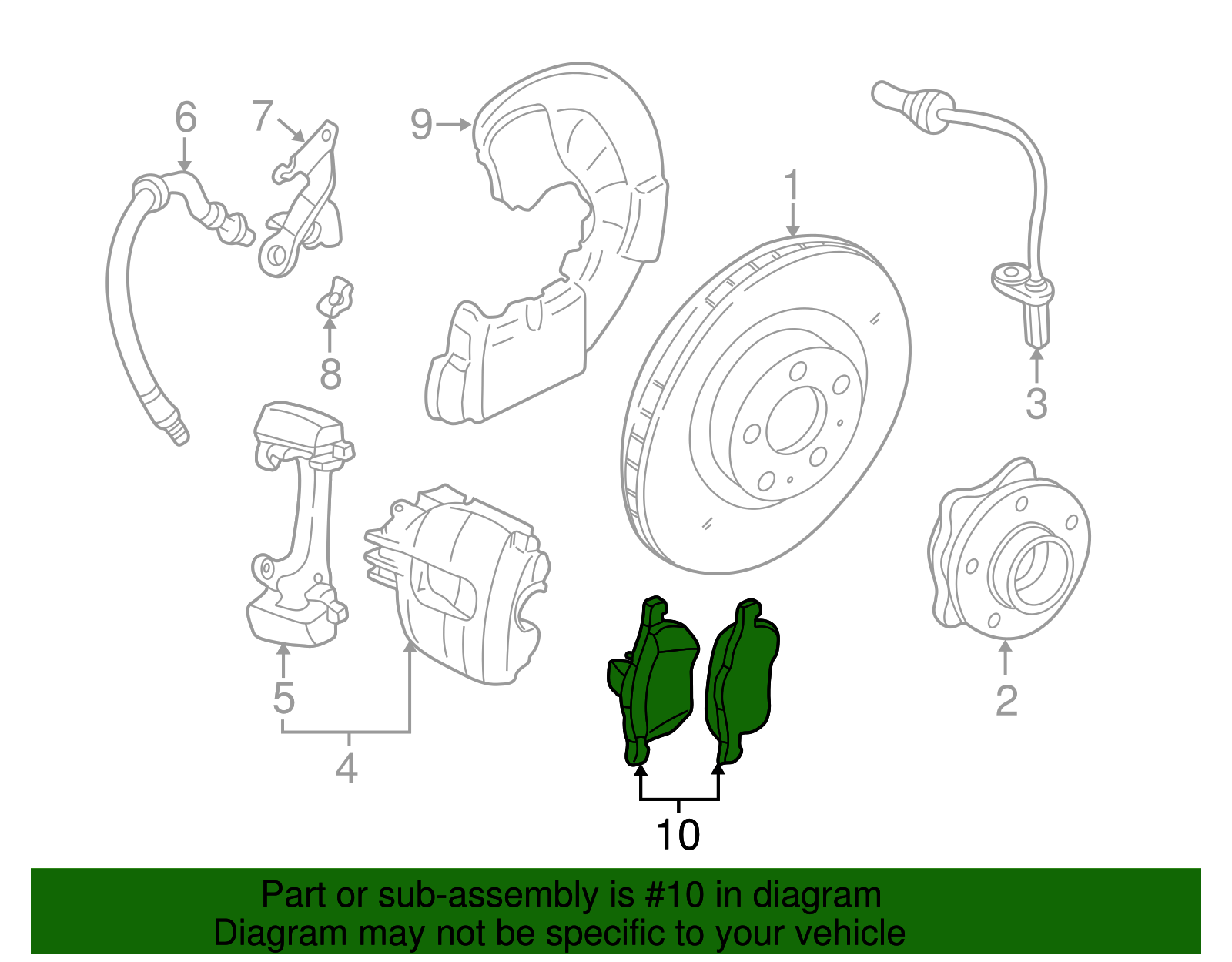 2003-2014 Volvo XC90 Brake Pads 32373161 | TascaParts.com