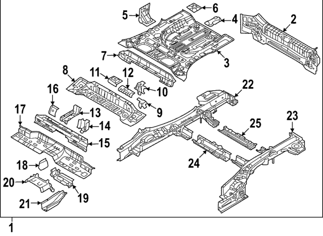 65710-CH000 - Rail Assembly 2023-2024 Kia Sportage | Kia.Parts Store