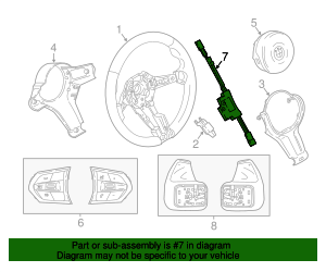2012-2019 BMW Control unit, steering wheel electronics 61-31-7-848-639 ...
