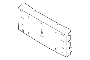 2016-2023 Audi License Plate Bracket 8S0-807-287-A-1RR ...
