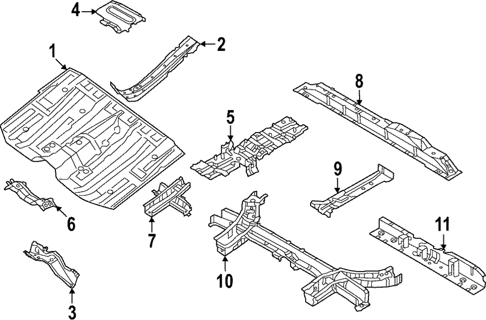 2022-2024 Nissan Pathfinder Cross-Member G5440-6SAMA | Sullivan ...