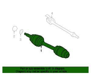 2010-2012 Hyundai Santa Fe Axle Assembly 49501-1U200 | OEM Parts Online