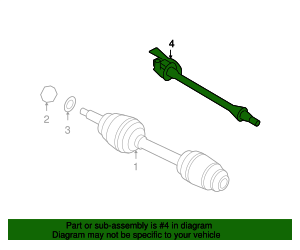 49560-2P200 - CV Intermediate Shaft 2010-2012 Hyundai Santa Fe ...