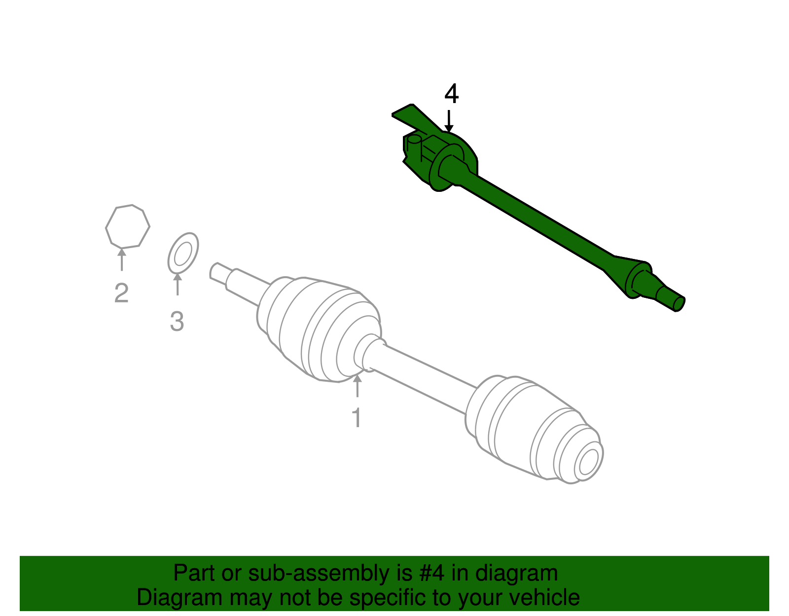 2010-2012 Hyundai Santa Fe Inner Shaft Assembly 49560-2P250 | Retail ...