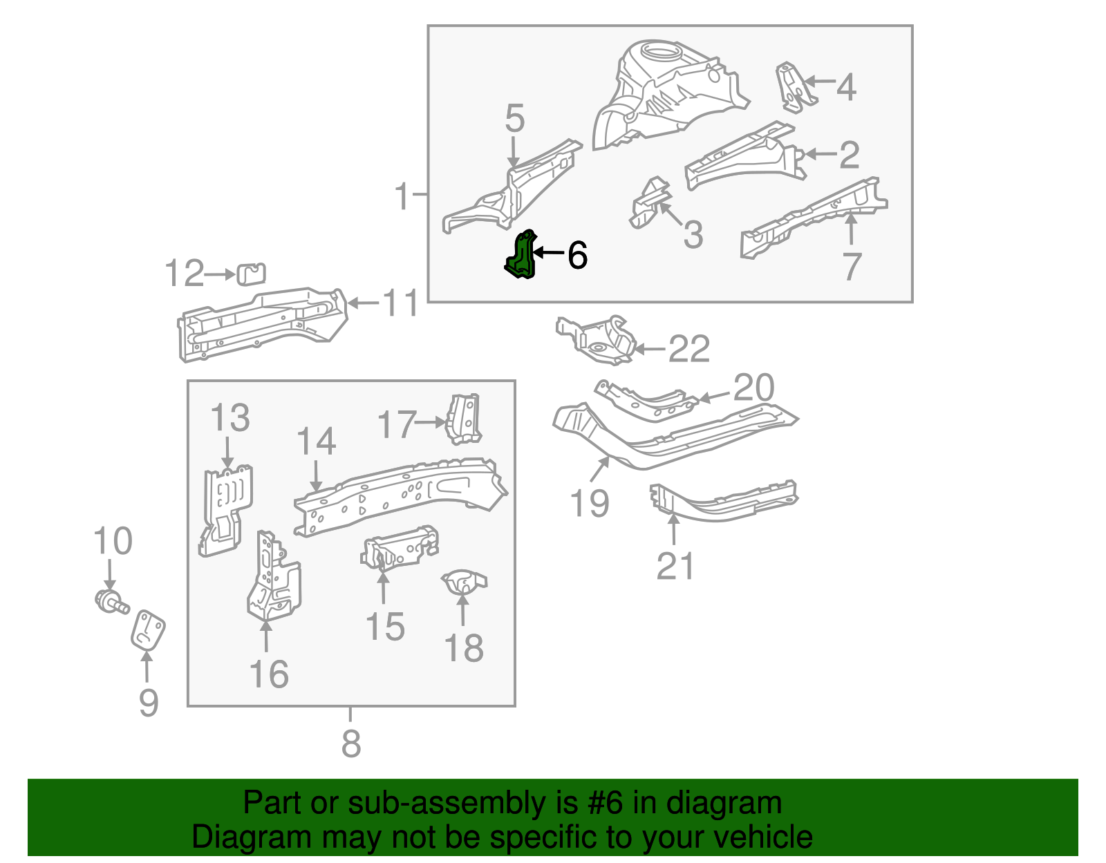 53813-47020 - 2010-2017 Toyota - Front Panel Extension | Discount Parts ...