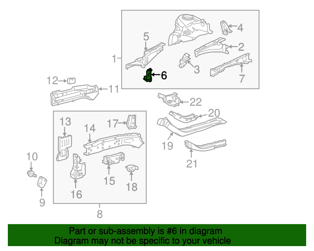53813-47020 - Front Panel Extension - 2010-2017 Toyota | Lithia Toyota ...