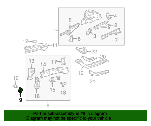 51963-12250 - Tow Hook Bracket - 2008-2020 Toyota | OEM Genuine Toyota ...
