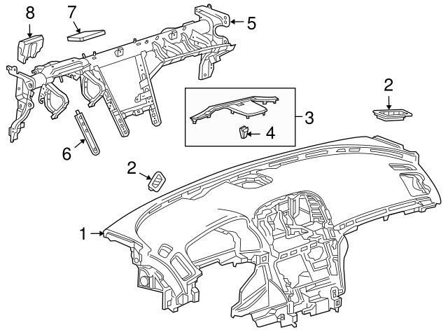 Buy Genuine GM Auto Parts - Panel (Part # 23442034) | GM Parts Store