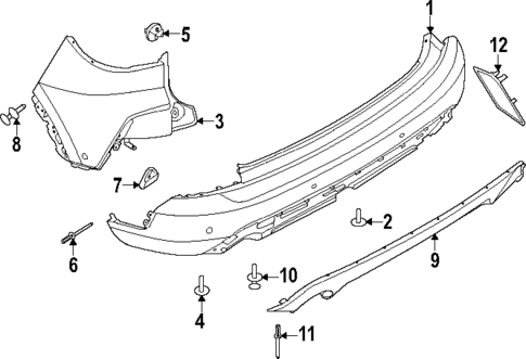 Bumper & Components - Rear for 2024 Ford Escape | OEM Parts Online