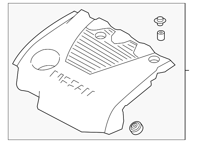 2016-2020 Nissan Maxima Engine Cover 14041-4RA0A | TascaParts.com