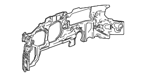 2020-2022 Chevrolet Corvette Dash Panel Inner Insulator 84704107 ...