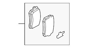 8K0-698-451-F - Brake Lining Rear 2011-2017 Audi Q5 | Audi OEM Parts