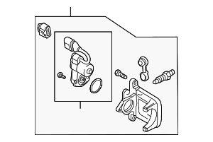 2008-2012 Audi Disc Brake Caliper 8K0-615-403-B | OEM Parts Online