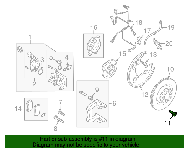 2000-2024 Audi Rotor Screw N-106-483-01 | Audi Part CA