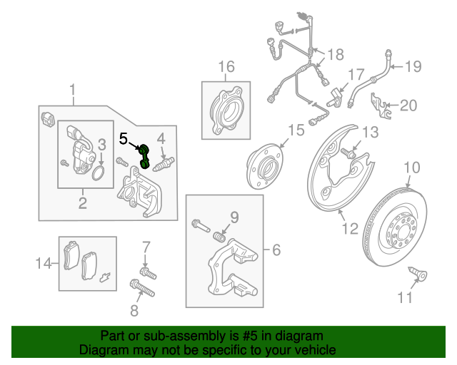 4H0-611-483 - Bleeder Valve Dust Cap 2009-2023 Audi | Audi OEM Parts