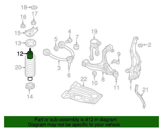 2016-2020 Jeep Grand Cherokee Shock Absorber - Driver's Side (LH ...