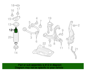 68084449AB - Shock Absorber - 2011-2015 Jeep Grand Cherokee | Mopar ...