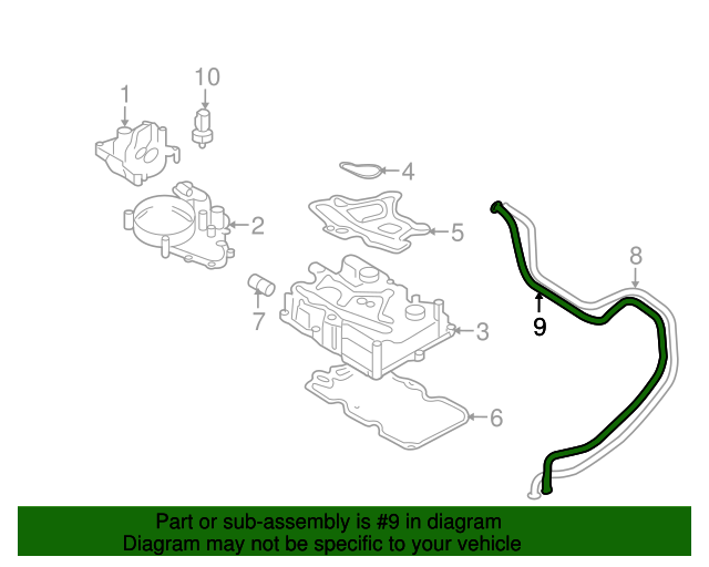 2008-2010 Ford E-350 Super Duty Return Tube 5C2Z-6718-AA | TascaParts.com