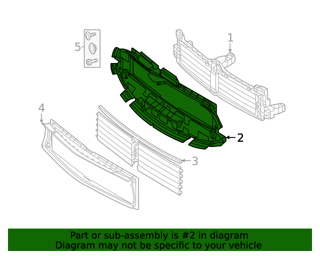118-885-34-00-64 - Upper Baffle 2020-2021 Mercedes-Benz CLA 250 ...