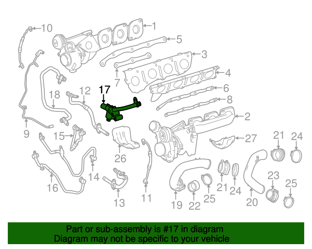 157-200-00-00 - Coolant Line Mercedes-Benz USA Parts