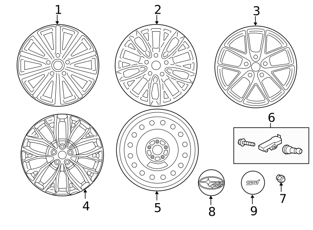 2018-2021 Subaru Wheel, Alloy 28111VA170 | Subaru Parts Pro