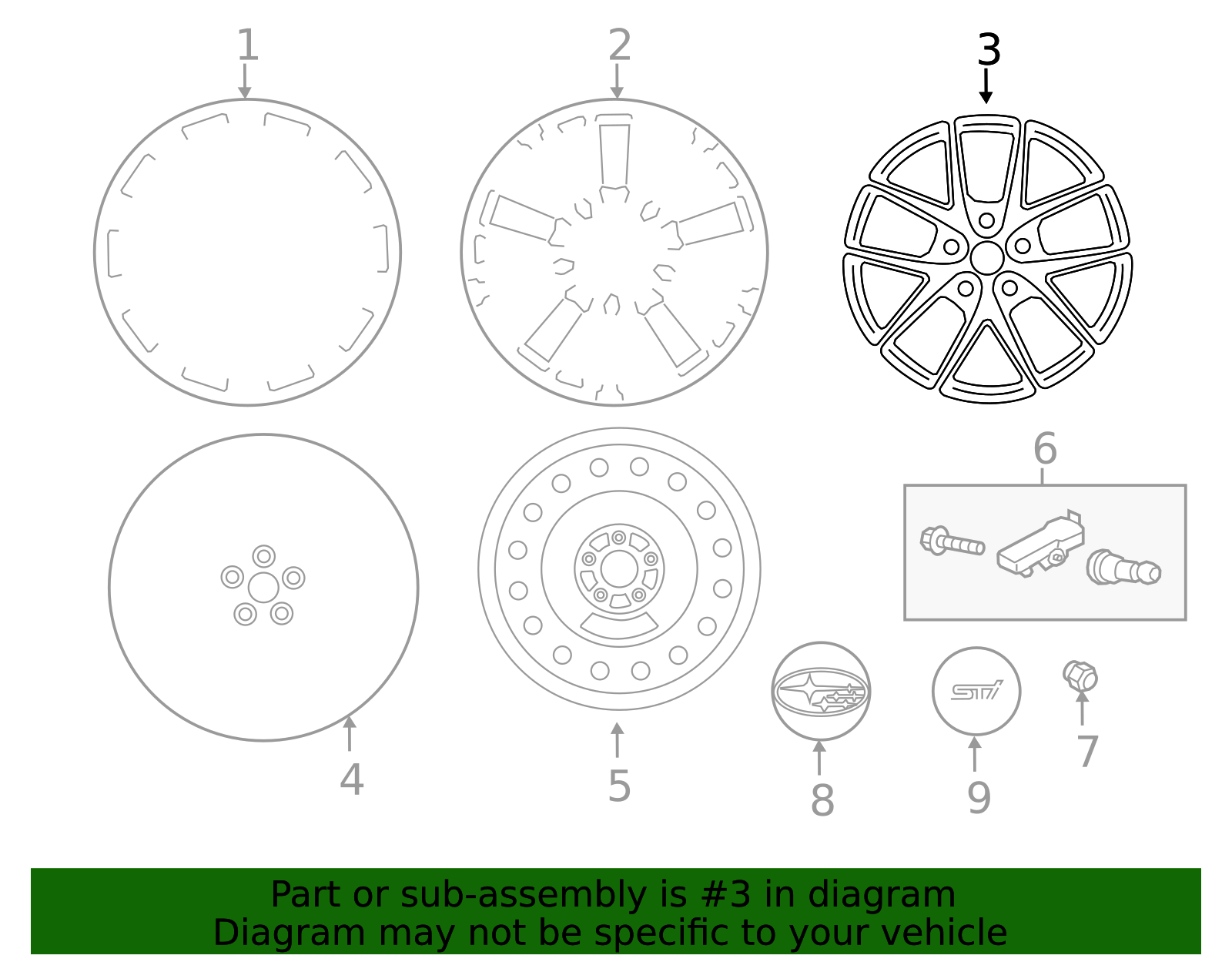 28111VA080 - High-Quality Wheel for 2015 Subaru | AutoNation Parts
