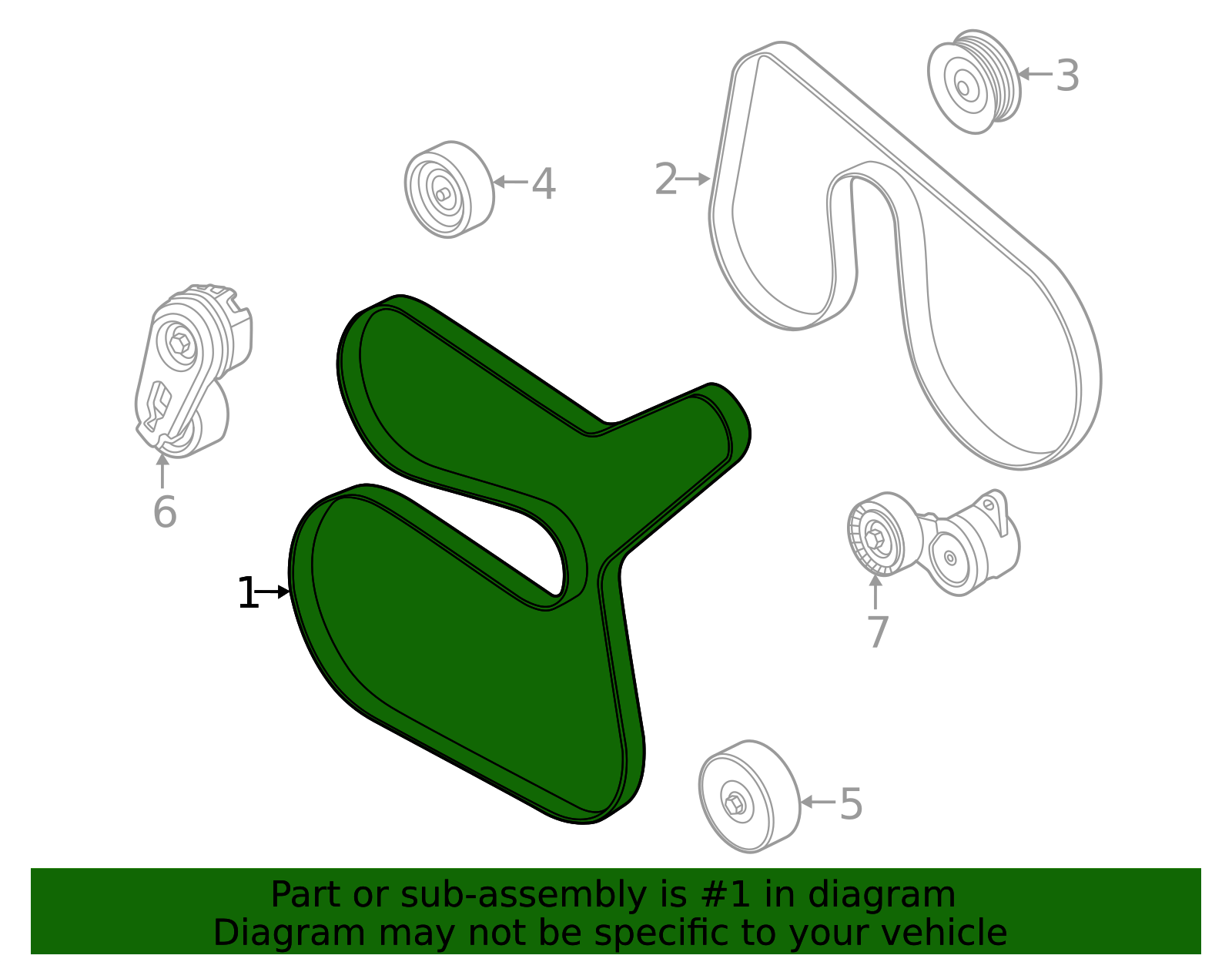 PC4Z-8620-C - Serpentine Belt 2024-2025 Ford E-350 Super Duty | Ford ...