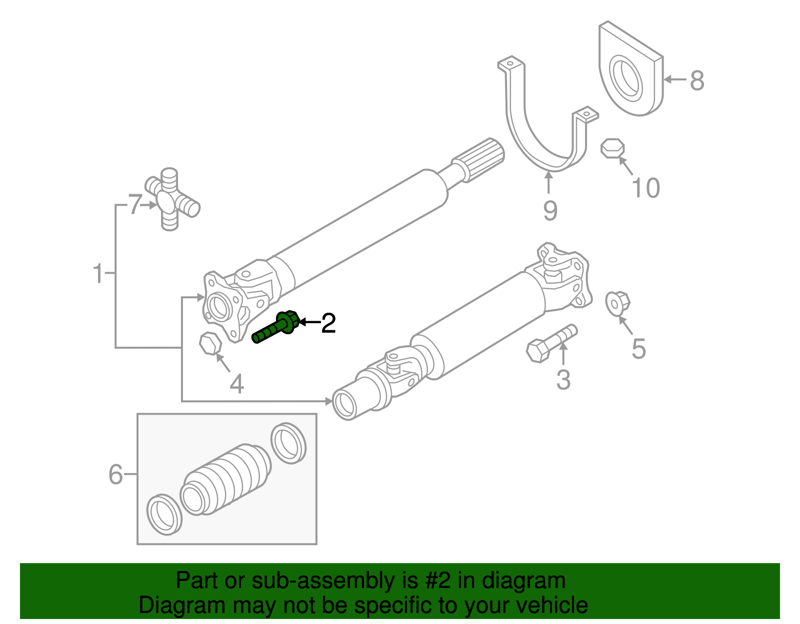 2016-2024 Nissan Drive Shaft Front Bolt 37120-7S00A | CMA's Colonial Nissan