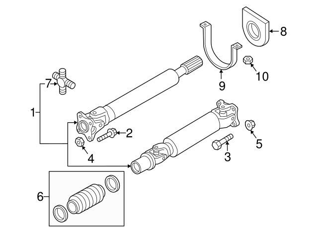 2016-2019 Nissan Bearing Bracket 37512-7S000 | QuirkParts