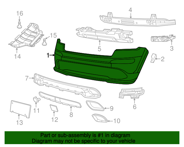 2016 Jeep Grand Cherokee Fascia 68311026AA | Mopar Parts Canada