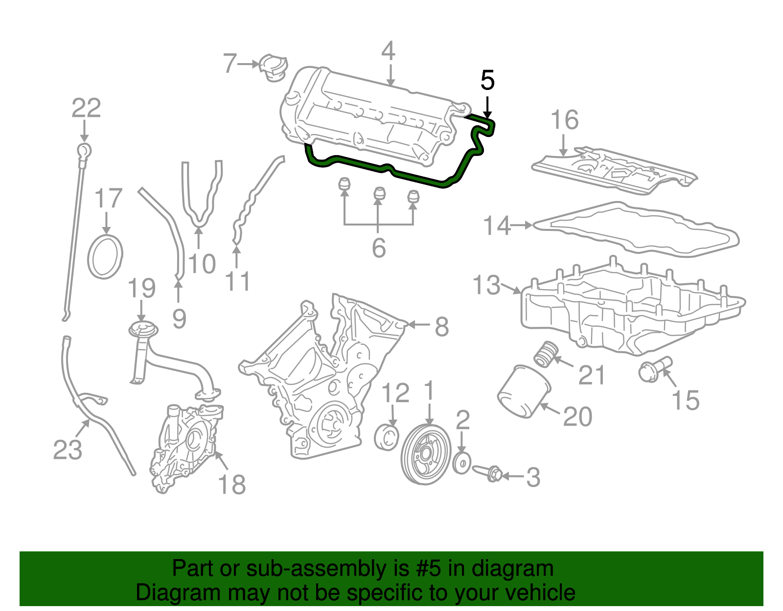 9L8Z-6584-A - Valve Cover Gasket 2009-2012 Ford | Big 3 Auto Parts