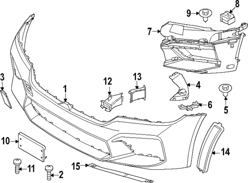 Bumper & Components - Front for 2022 BMW 540i xDrive | OEM Parts ...