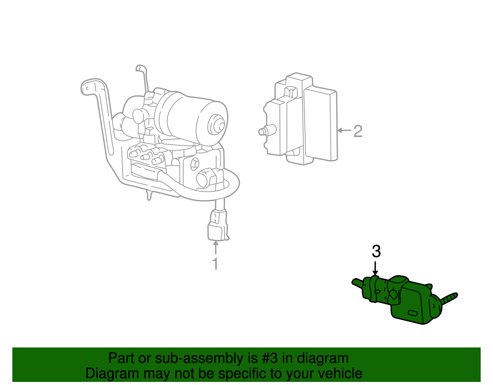 1993-2003 Ford Acceleration Switch Assembly F3TZ-2C341-A | Ford ...