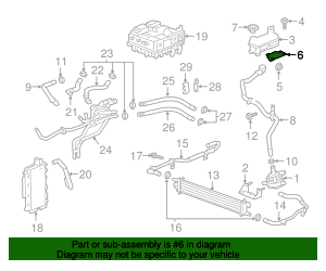 2017-2018 Cadillac CT6 Generator Control Module Coolant Radiator ...