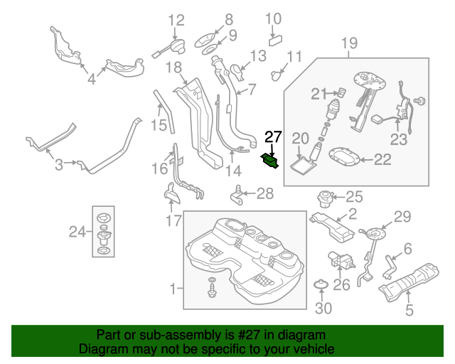 Pressure Sensor - Subaru (22627AA280) | Subaru Parts